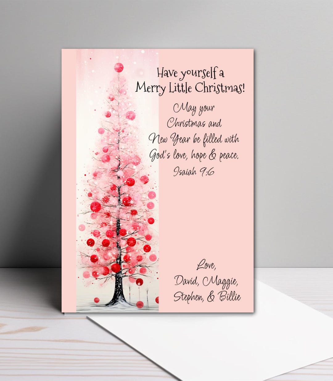 Personalized Christian Christmas Cards, Personalized Christmas Holiday ...