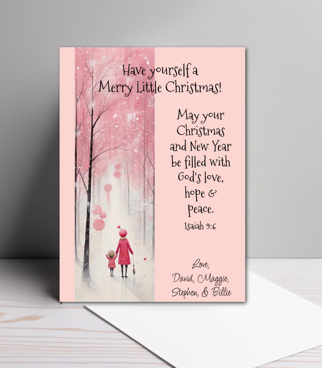 Personalized Christian Christmas Cards, Personalized Christmas Holiday ...
