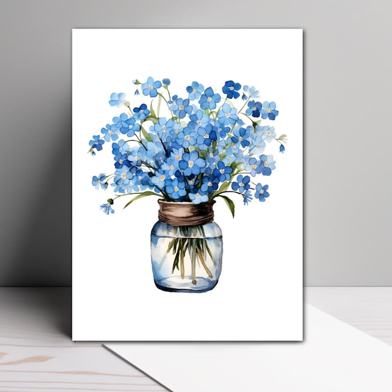 Forget Me Nots Stationary - Etsy