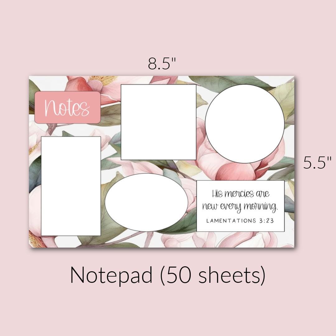 Christian Note Pads, Bible Verse Note Pads, Christian, Inspirational ...