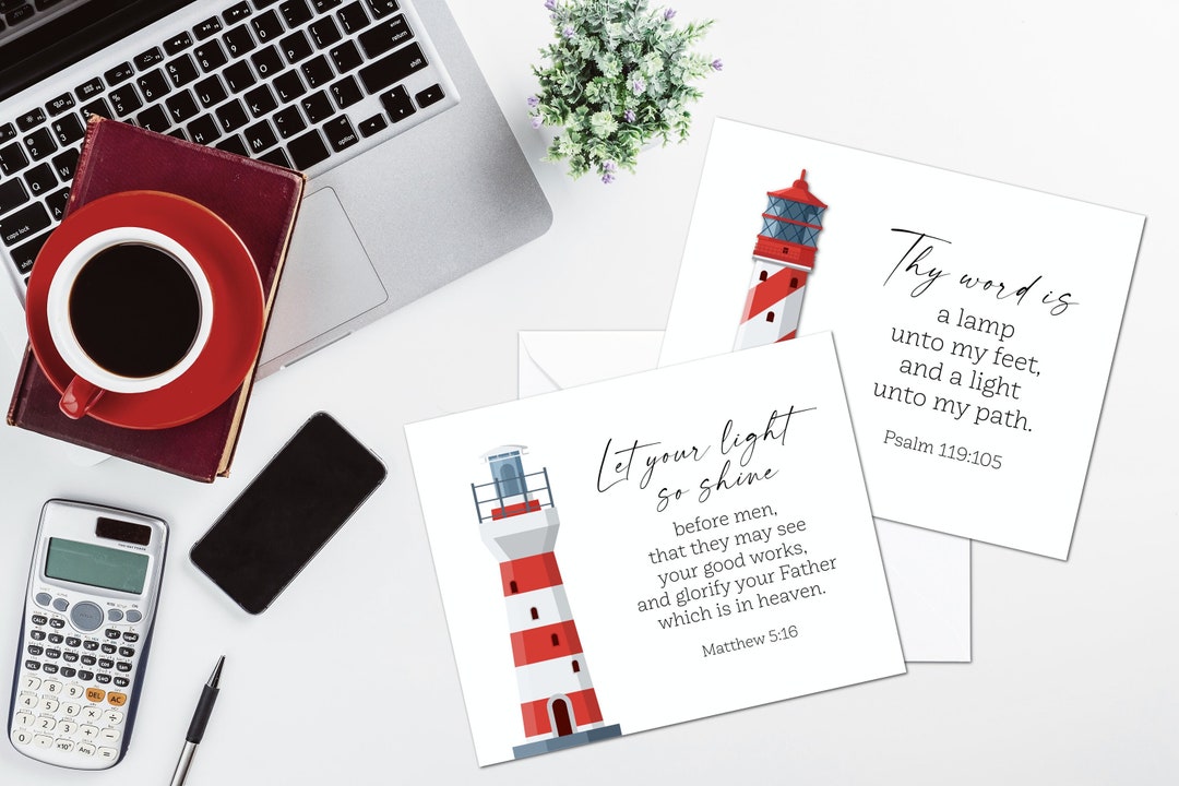 Christian Greeting Cards Bible Verse Cards Thank You Cards - Etsy