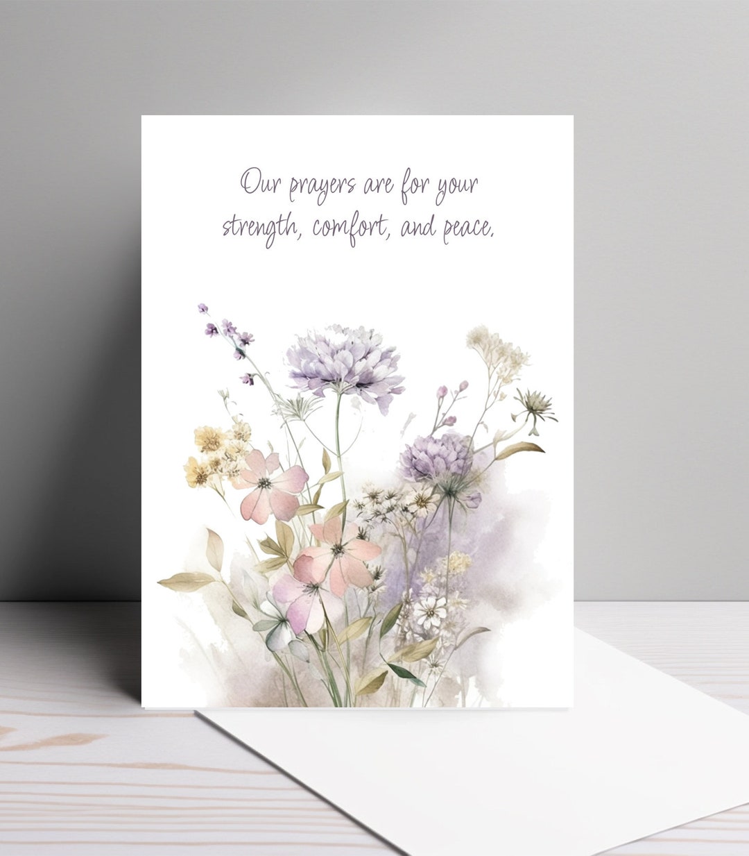 Christian Sympathy Card, Sympathy Card, Christian Greeting Card, 5X7 ...