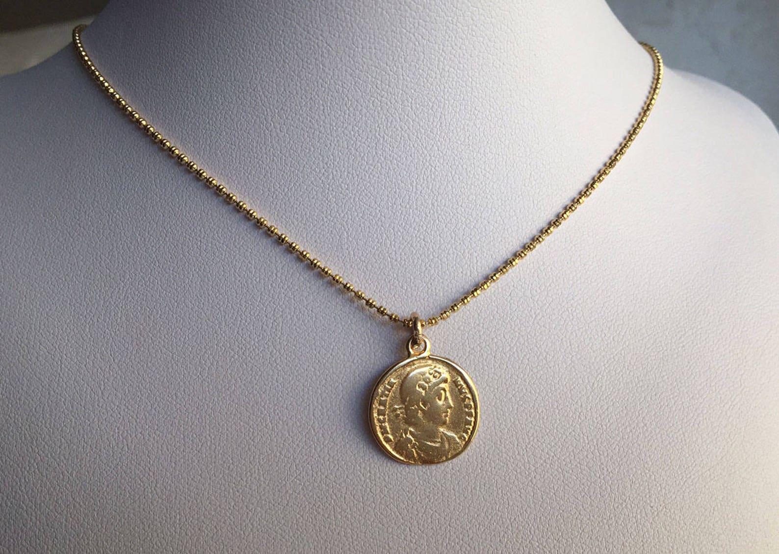 Gold Coin Necklace Greece Coin Necklace Men Gold Necklace Gold Roman ...