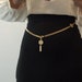 Chain Belt Vintage Gold Chain Belt Link Metal Belt 90s Chain - Etsy