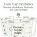 Calm Start Printables for Kids | Morning Mindfulness, Gratitude, and ...