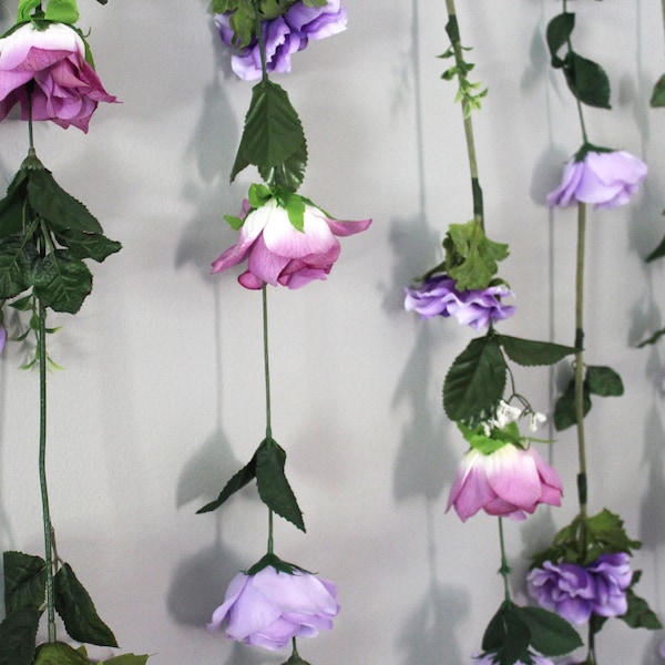 Purple Flower Garland - Etsy