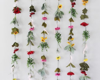 Flower garland backdrop | Etsy