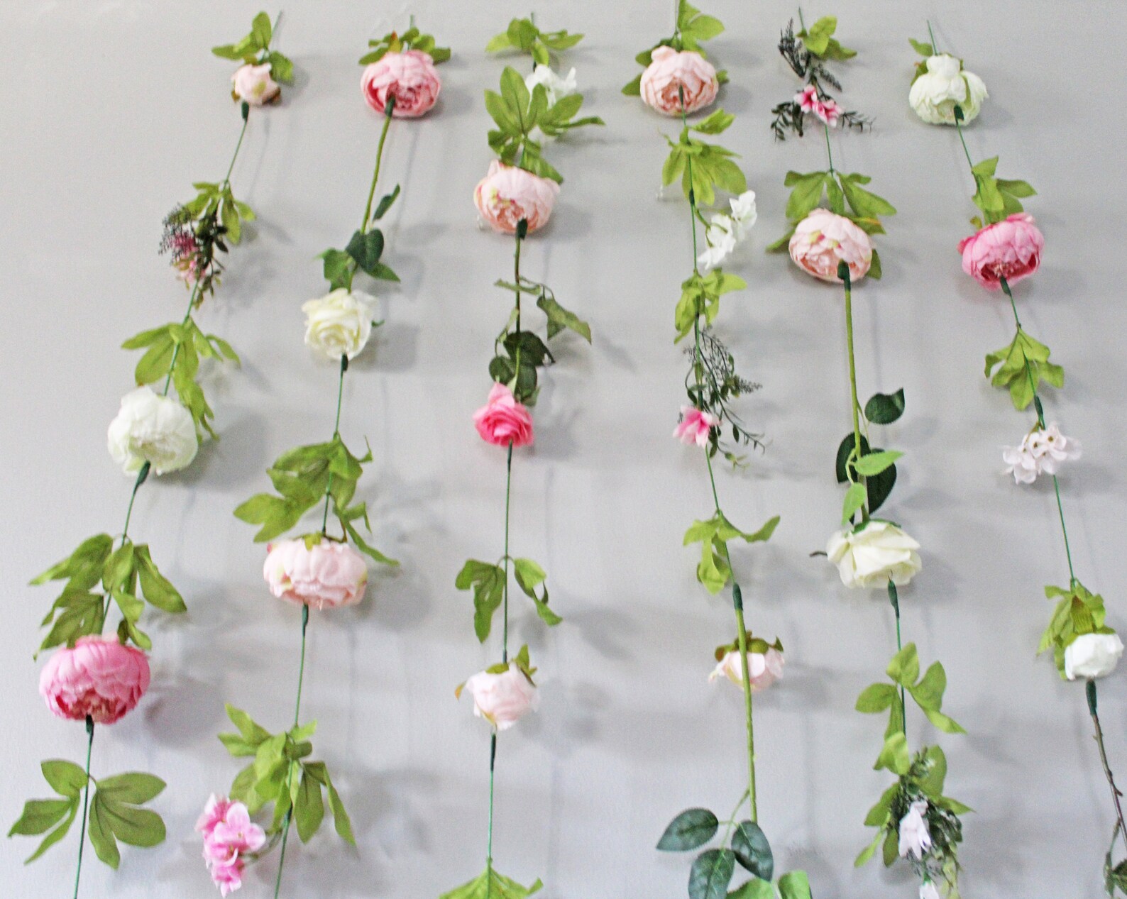 Flower Garland Wall Decor Dorm Room Decor Flower Garland - Etsy
