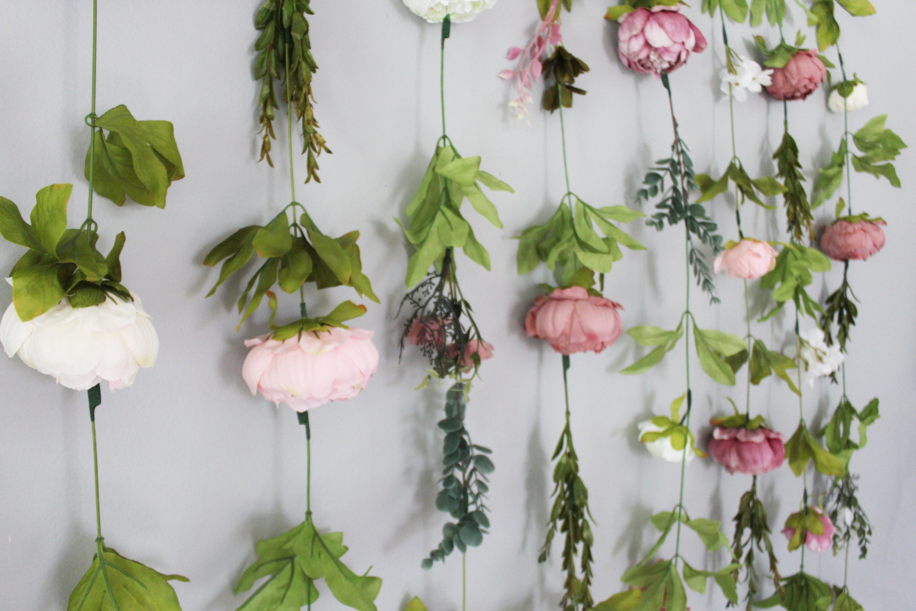 Hanging Flower Decor Flower Garland Wall Decor Flower | Etsy