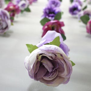 Wedding Reception Decorations, Spring Garland Purple Flower Garland ...