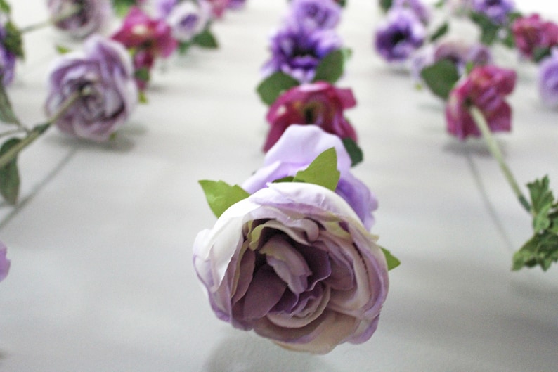 Wedding Reception Decorations Spring Garland Purple Flower - Etsy