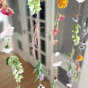 Wildflower Garland, Floral Garland, Hanging Flowers, Wedding Flower ...