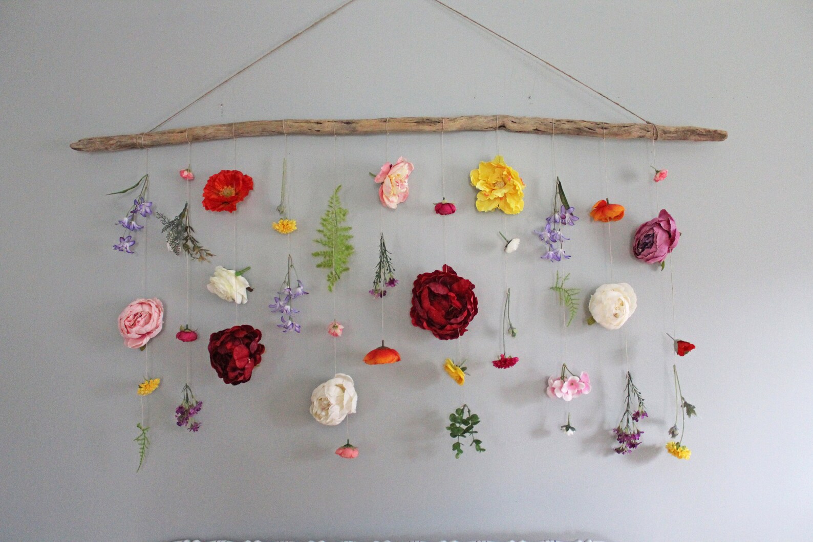Boho Decor Flower Wall Hanging Boho Wall Decor Boho Flower - Etsy
