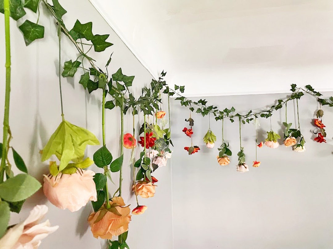 Enchanting Fall Wedding Floral Garland: Wildflower Backdrop for ...