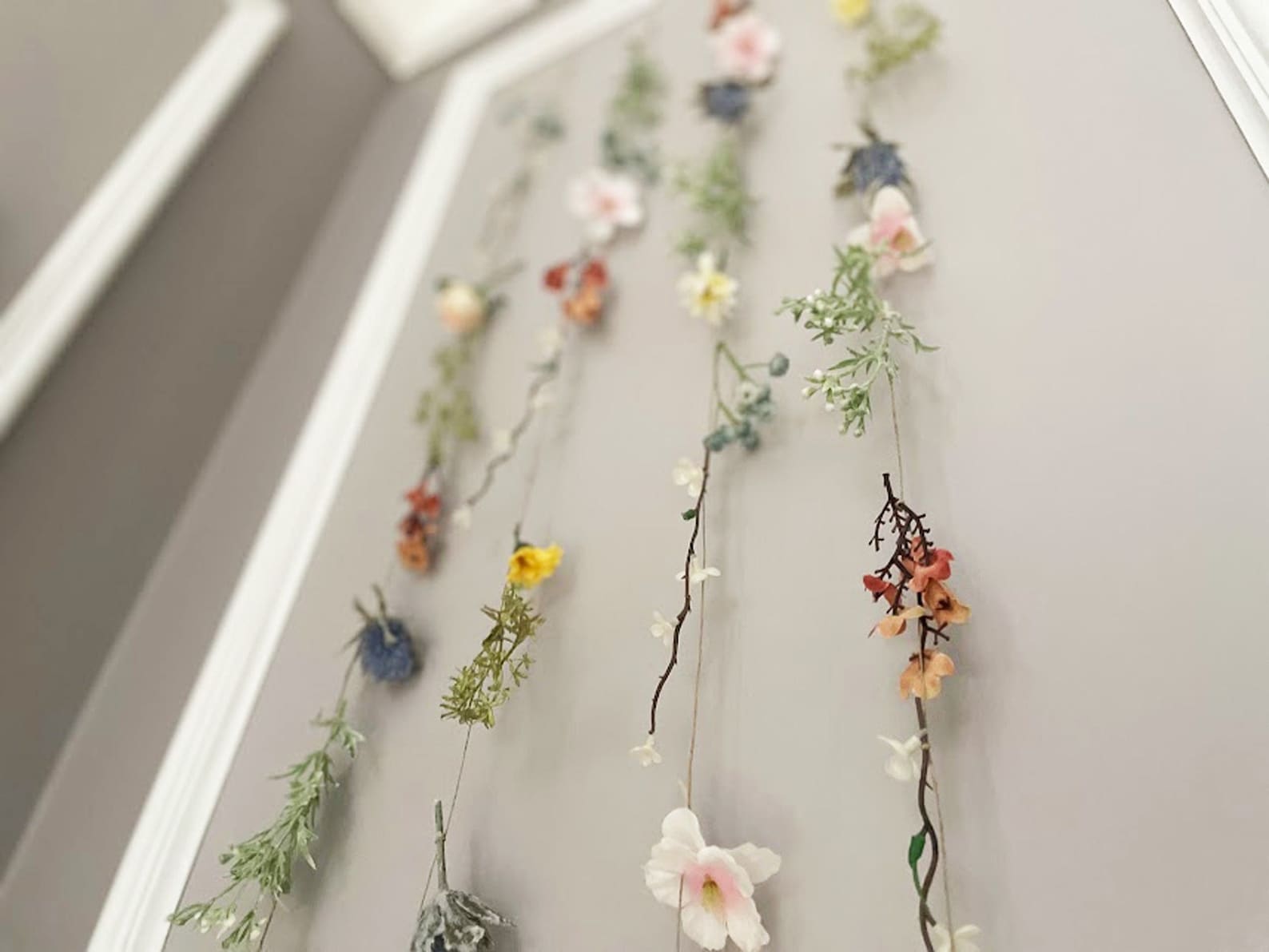 Hanging Flower Garland, Wildflower Garland, Floral Garland, Hanging ...