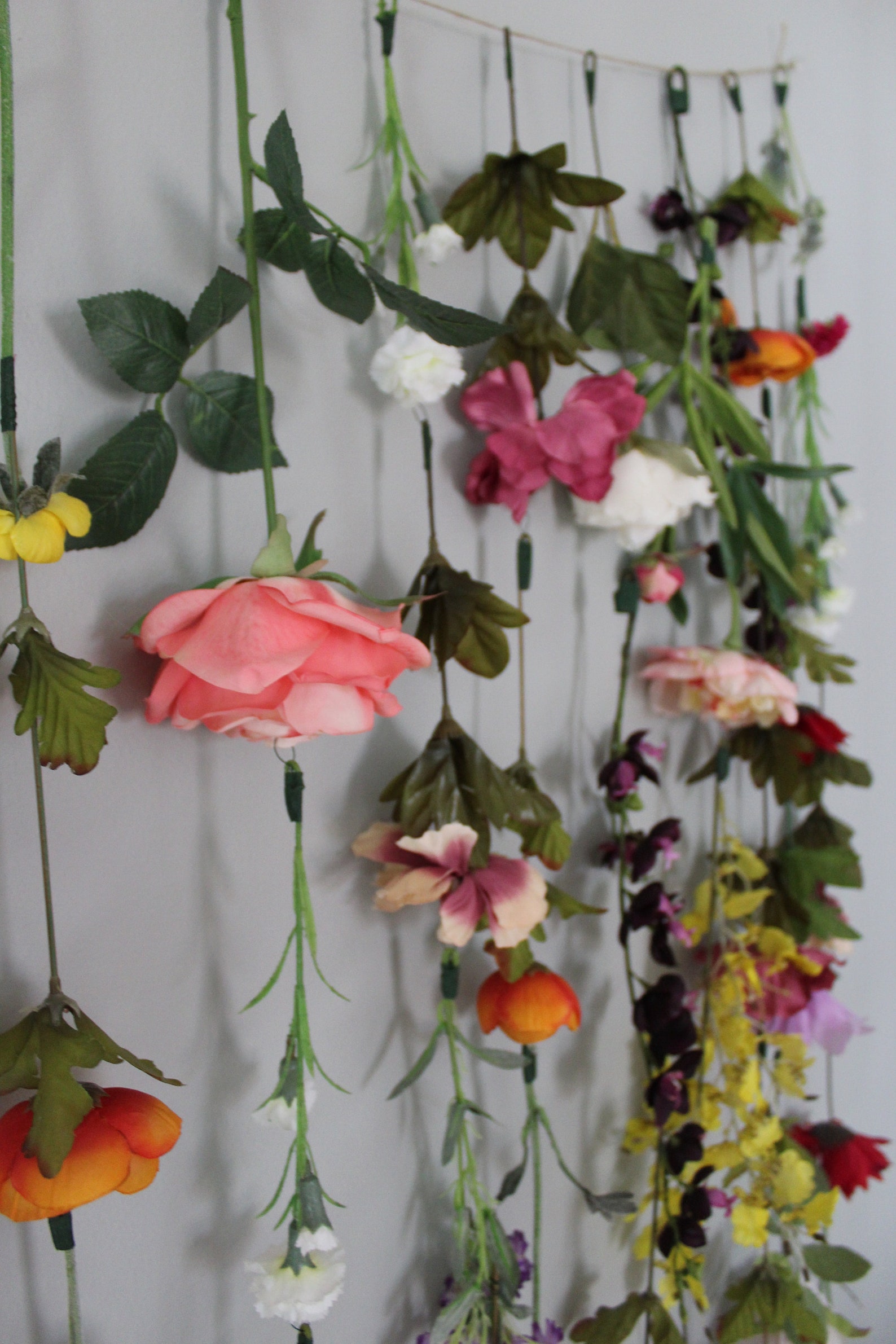 Flower Garland Wall Decor, Flower Garland Hanging, Flower Garland ...