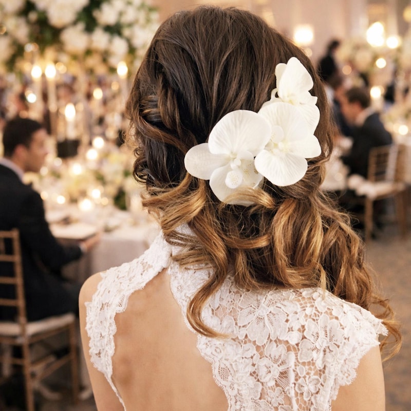 Orchid Hair Headpiece - Etsy