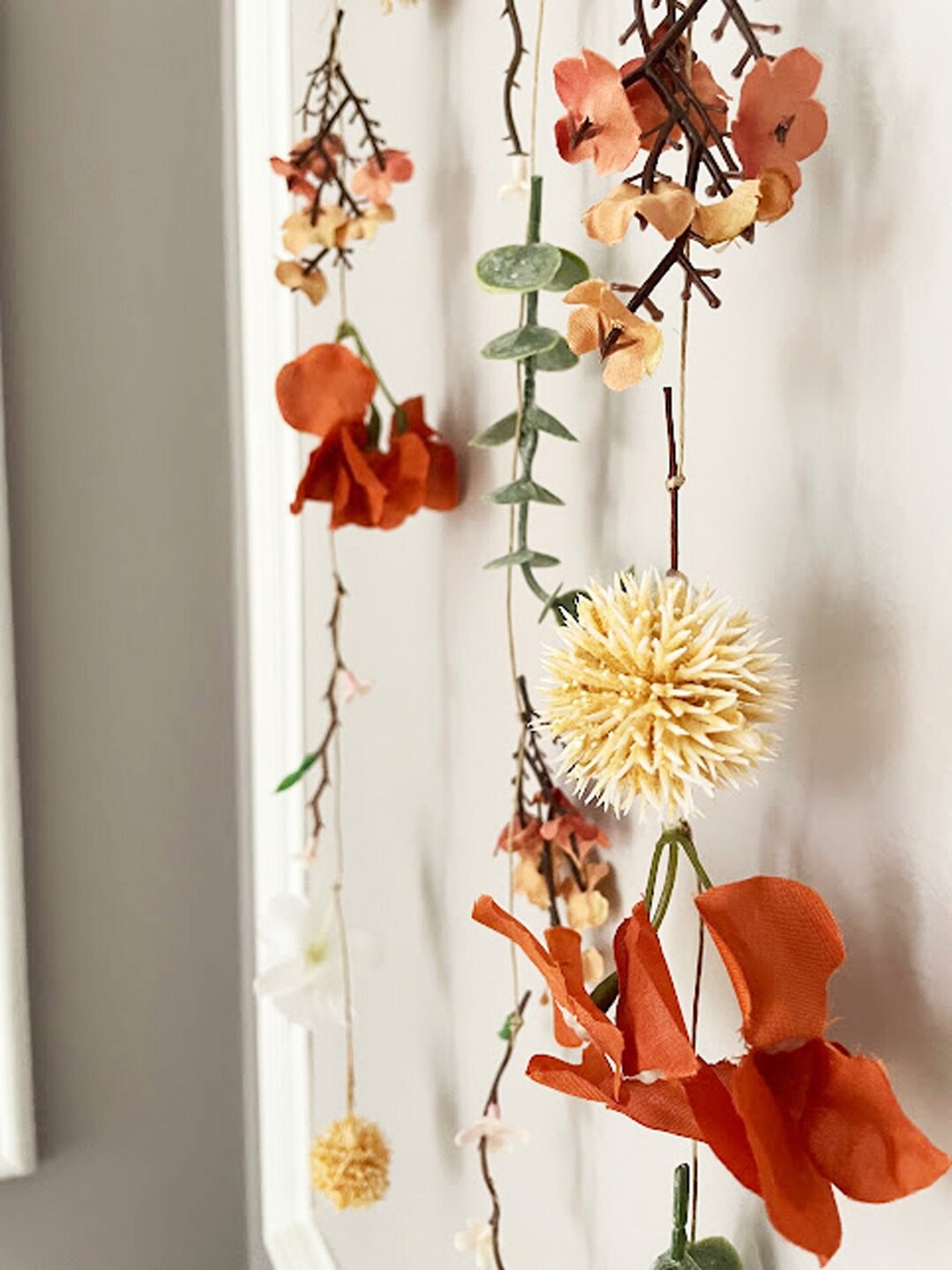 Wildflower Garland, Hanging Flowers, Wedding Flower Garland, Hanging ...