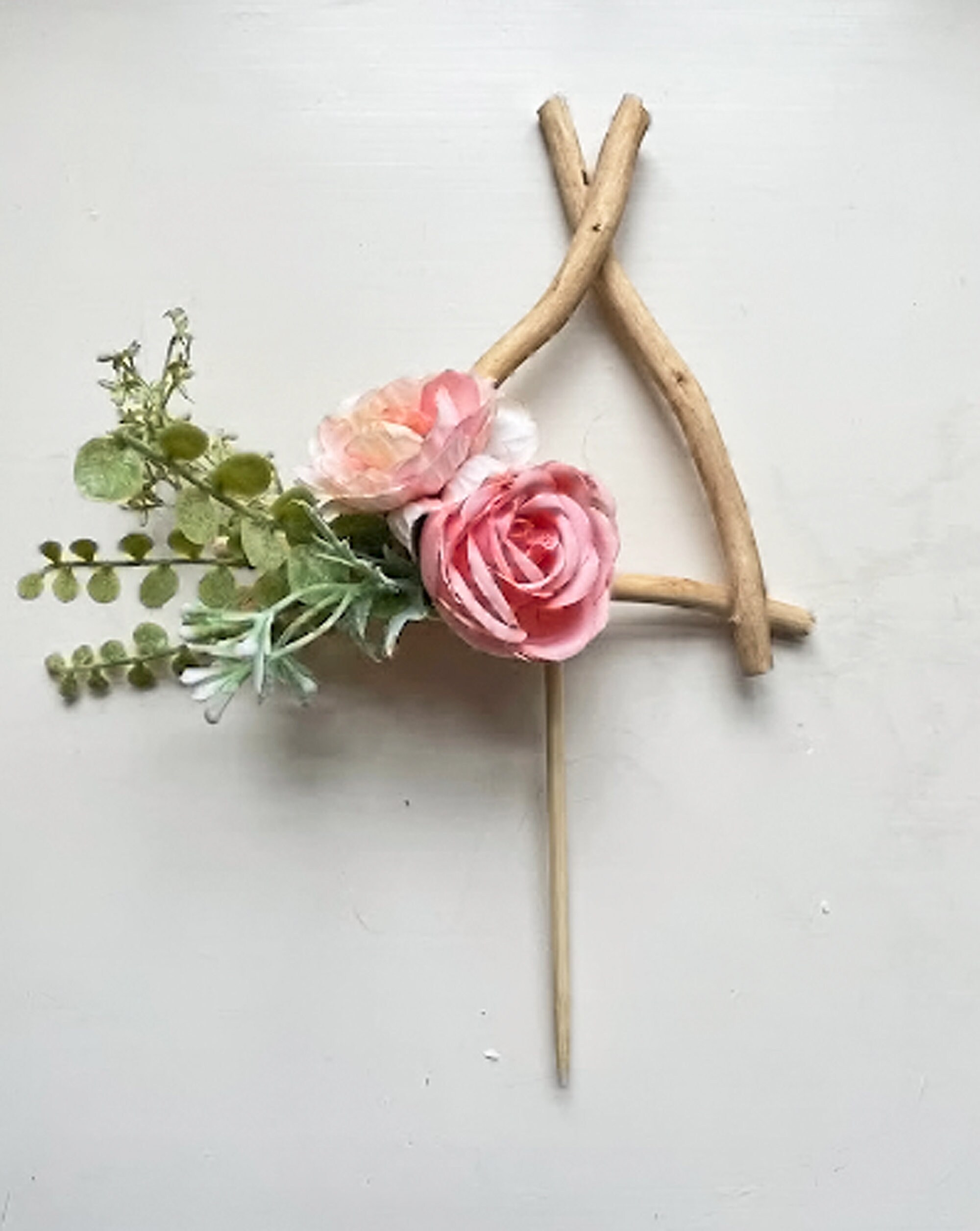 Pink Flower Cake Topper Boho Cake Topper Baby Shower Floral - Etsy