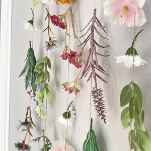 Wildflower Garland, Floral Garland, Hanging Flowers, Wedding Flower ...