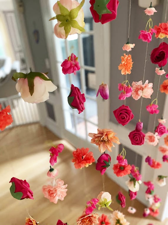 Hanging Paper Flowers Wedding