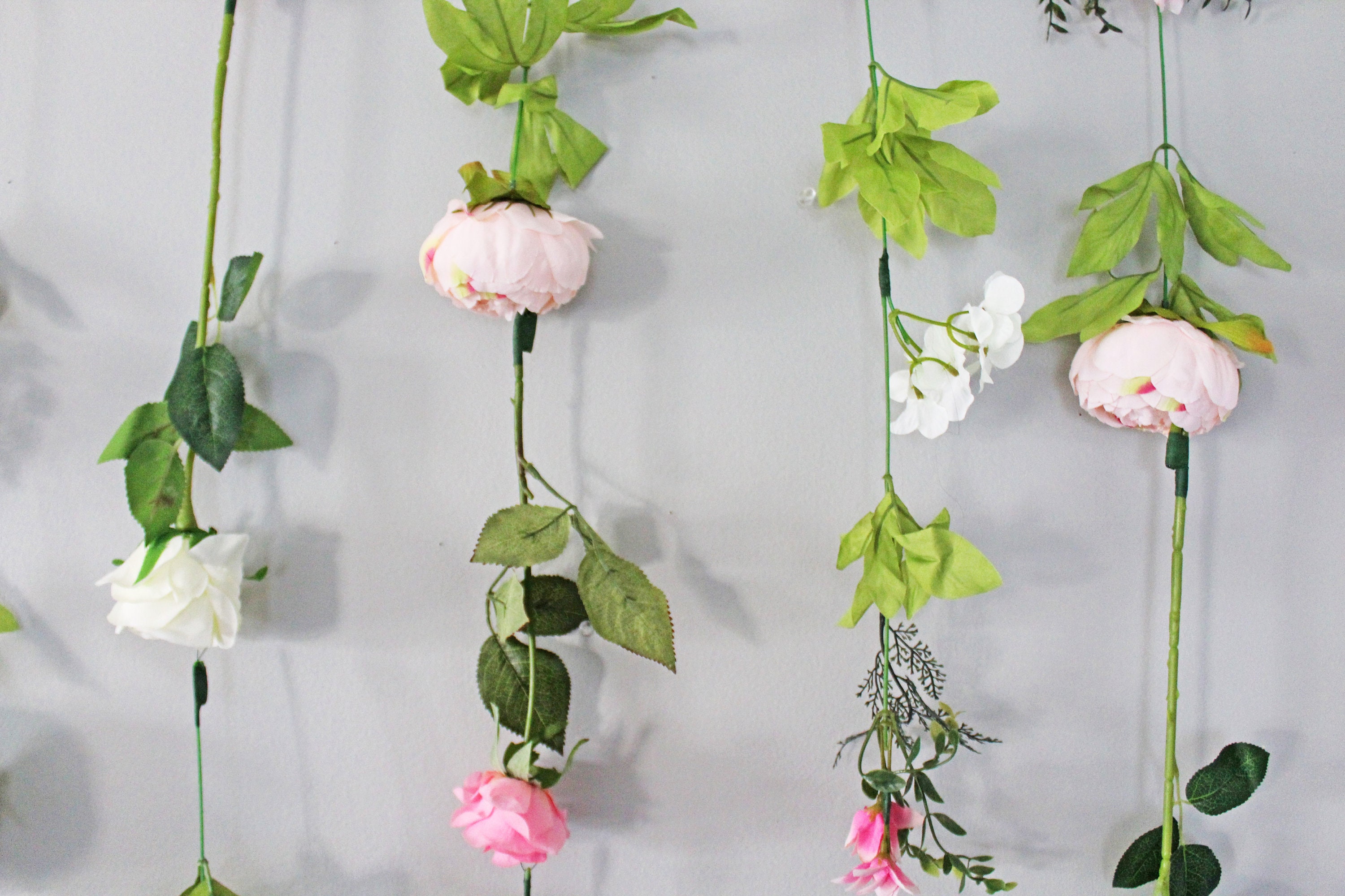 Flower Garland Wall Decor Dorm Room Decor Flower Garland | Etsy