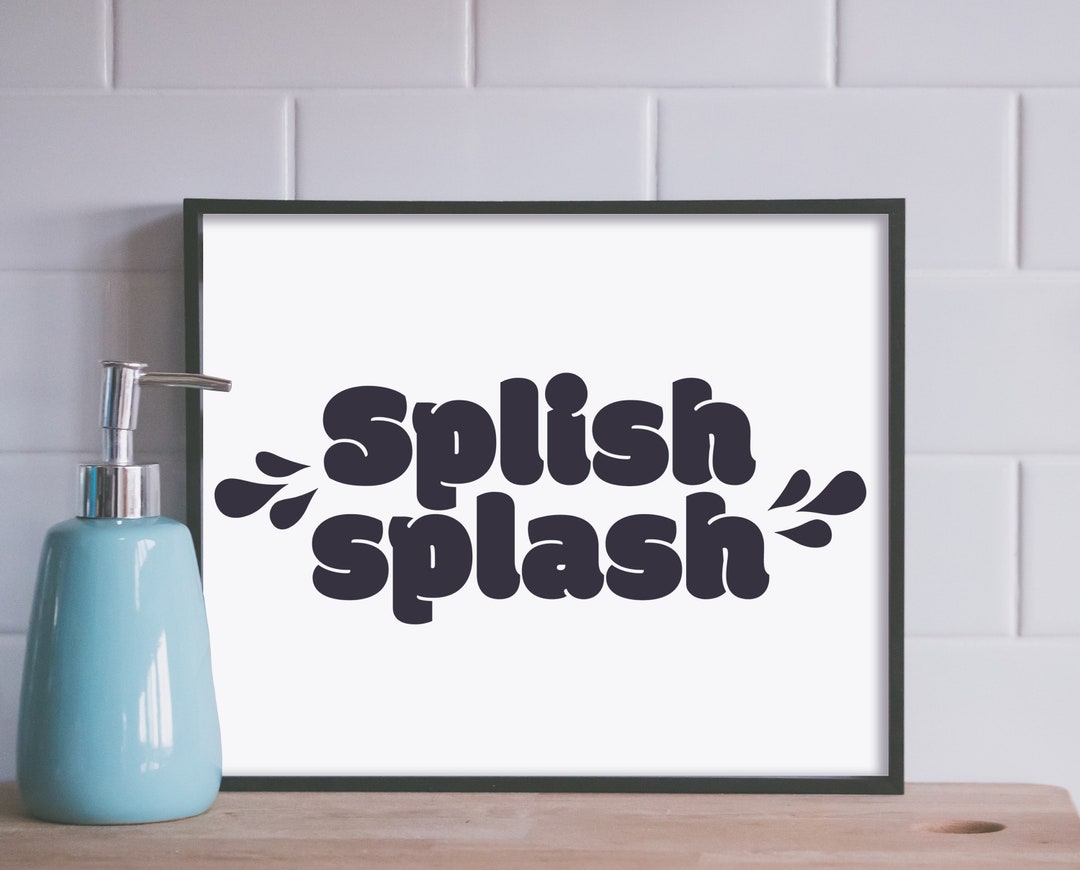Splish Splash Baño Home Decor Sign - Etsy España