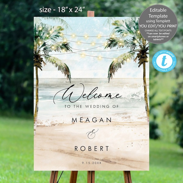 Beach Wedding Signs - Etsy