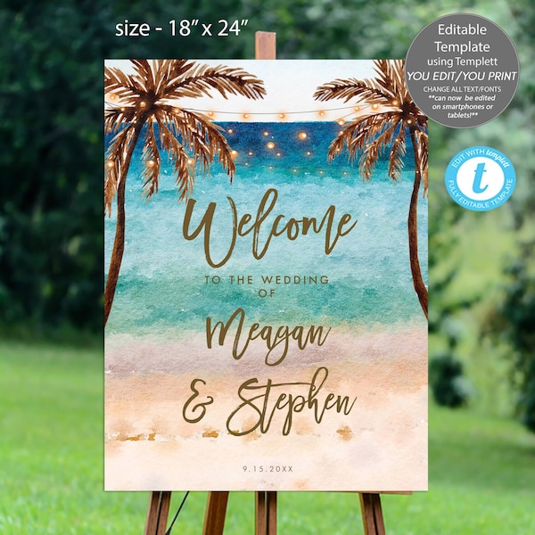 Beach Welcome Sign - Etsy