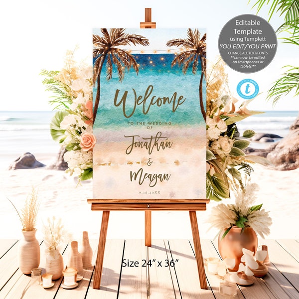 Beach Wedding Signs - Etsy