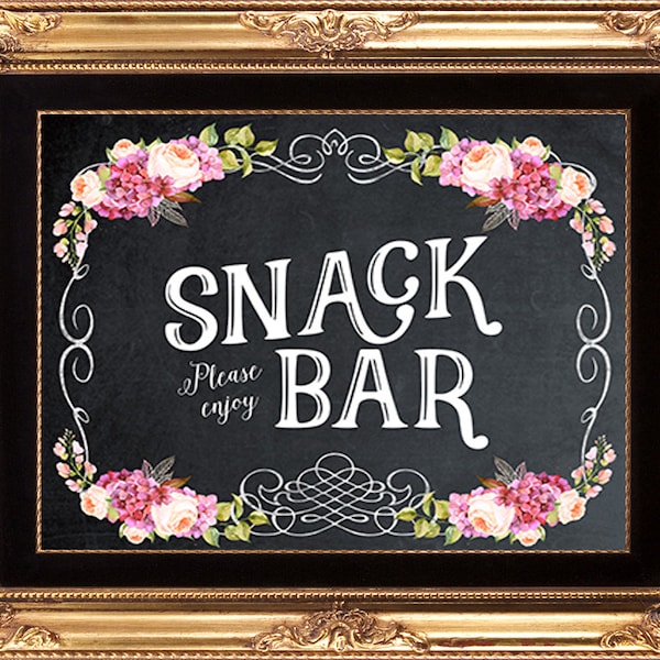 Snack Bar Sign - Etsy