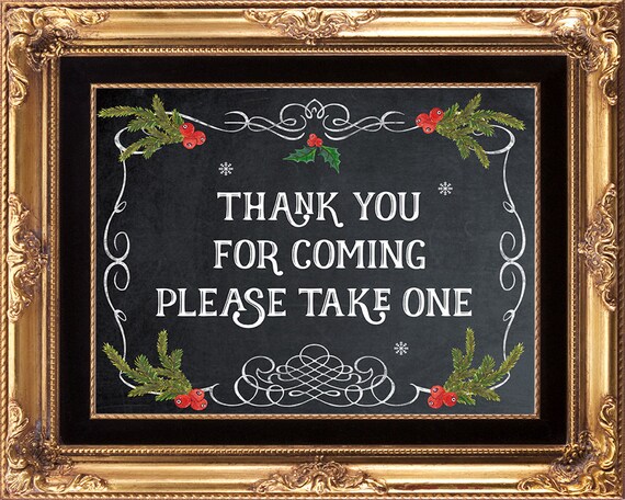 Please Take One Sign Chalkboard Wedding Sign Printable | Etsy