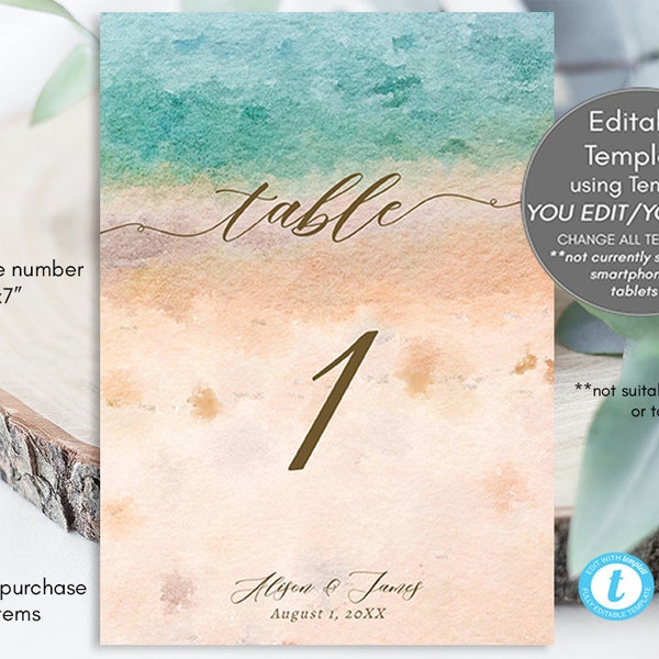 Beach Wedding Table - Etsy