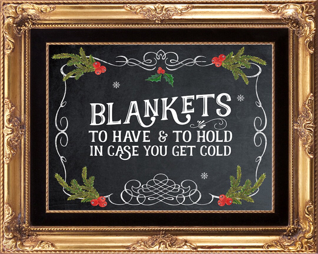Blankets Wedding Sign, Winter Wedding Sign, Christmas Wedding Sign ...
