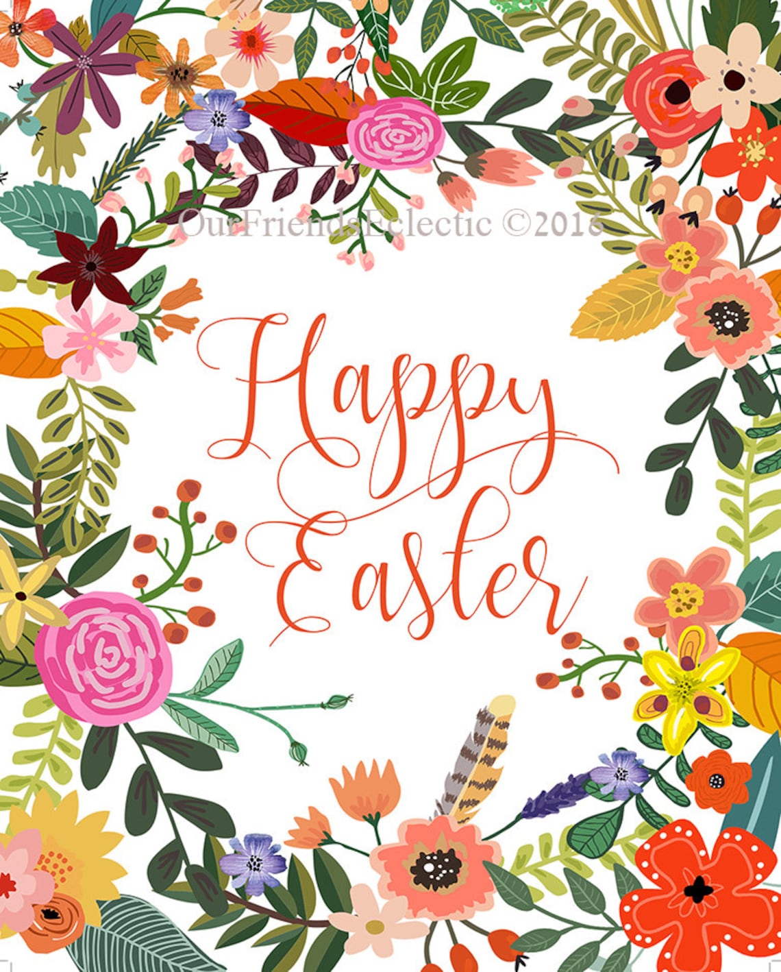 Printable Happy Easter Sign Happy Easter Digital Sign - Etsy UK