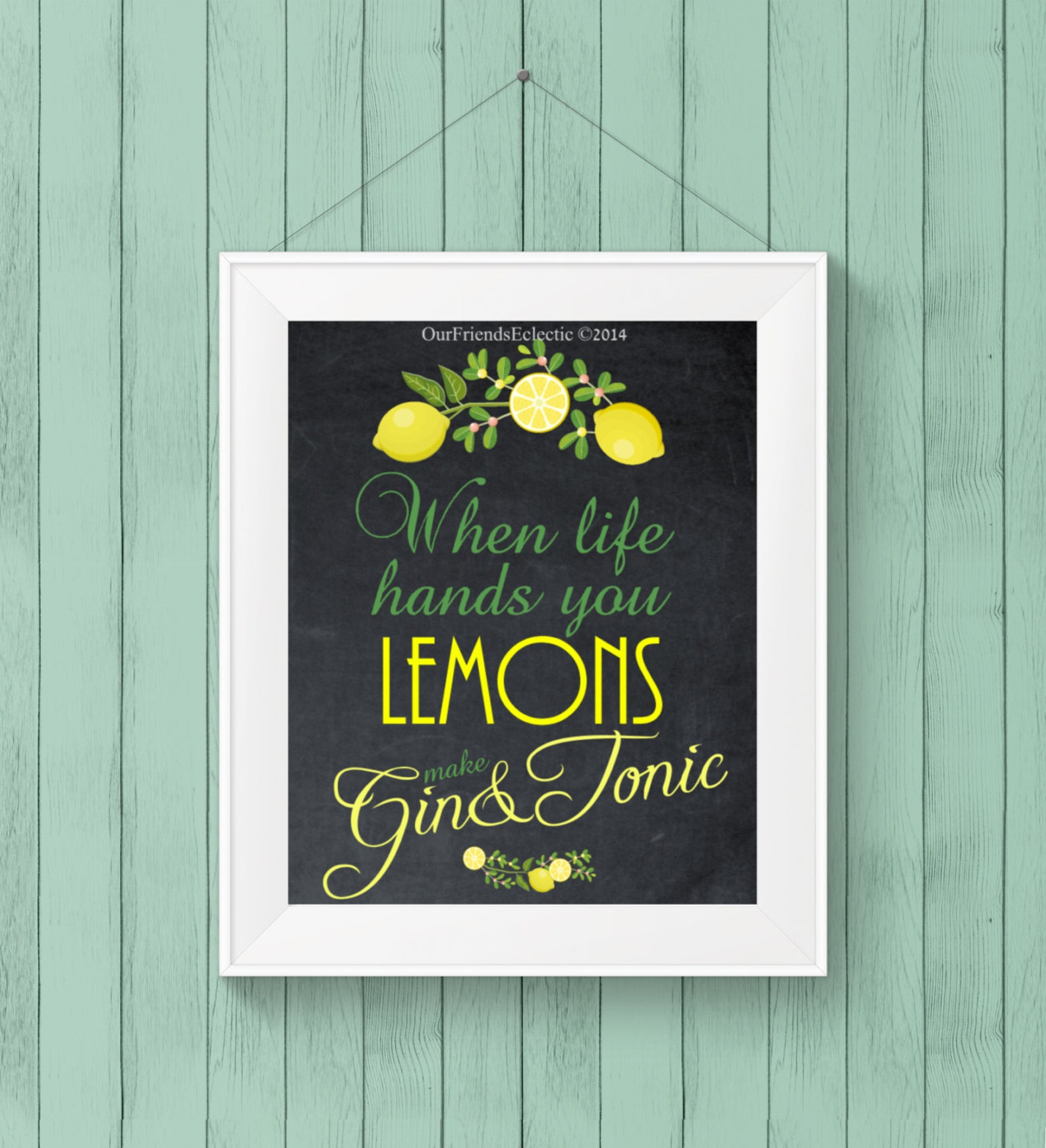 Printable Art Chalkboard Sign Digital Art Home Art When - Etsy