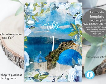 Beach Table Number - Etsy