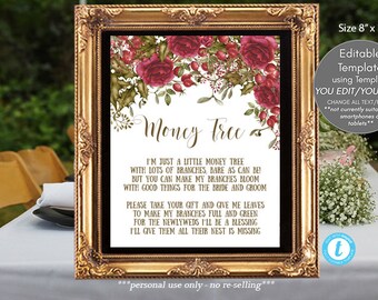 Wedding Money Tree Sign - Etsy