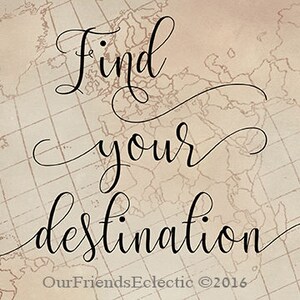 Find Your Destination Sign, Digital Wedding Sign, Printable Wedding ...