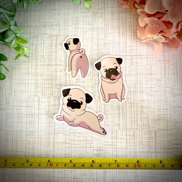 Pug Sticker Pack - Etsy