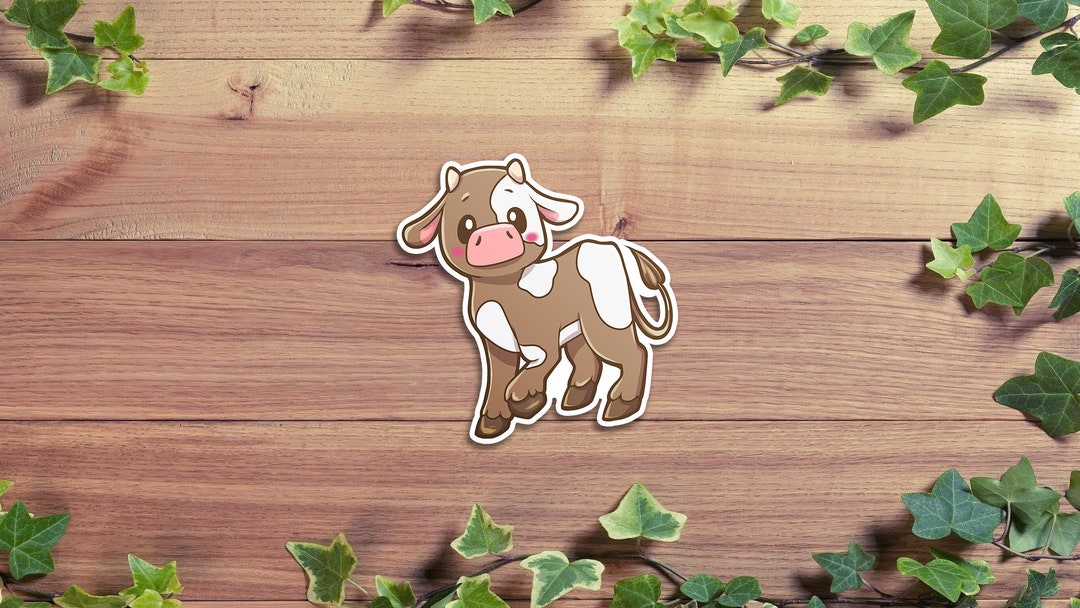 Minecraft Cow Sticker Minecraft Sticker Minecraft Inspired Stickers ...