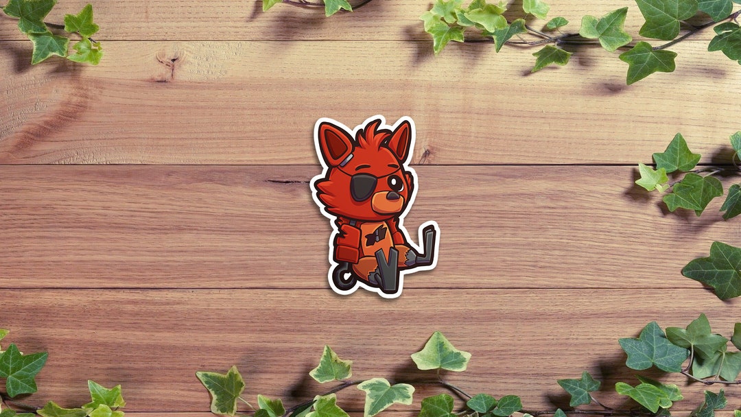 Plushie Foxy Sticker | FNAF Stickers | Five Nights at Freddys Sticker ...
