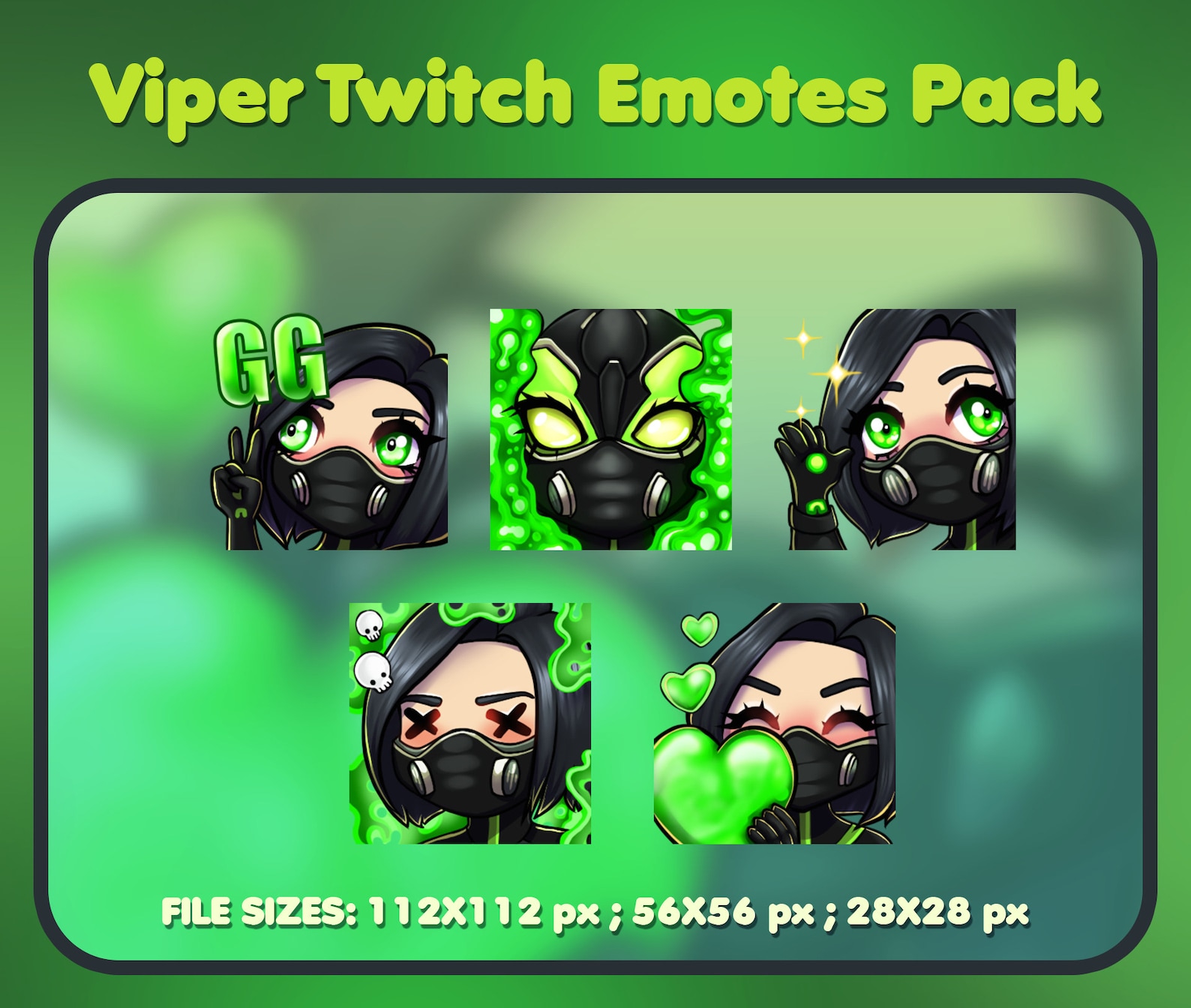 Viper Twitch Discord Emote Pack Valorant Inspired Emotes - Etsy Canada