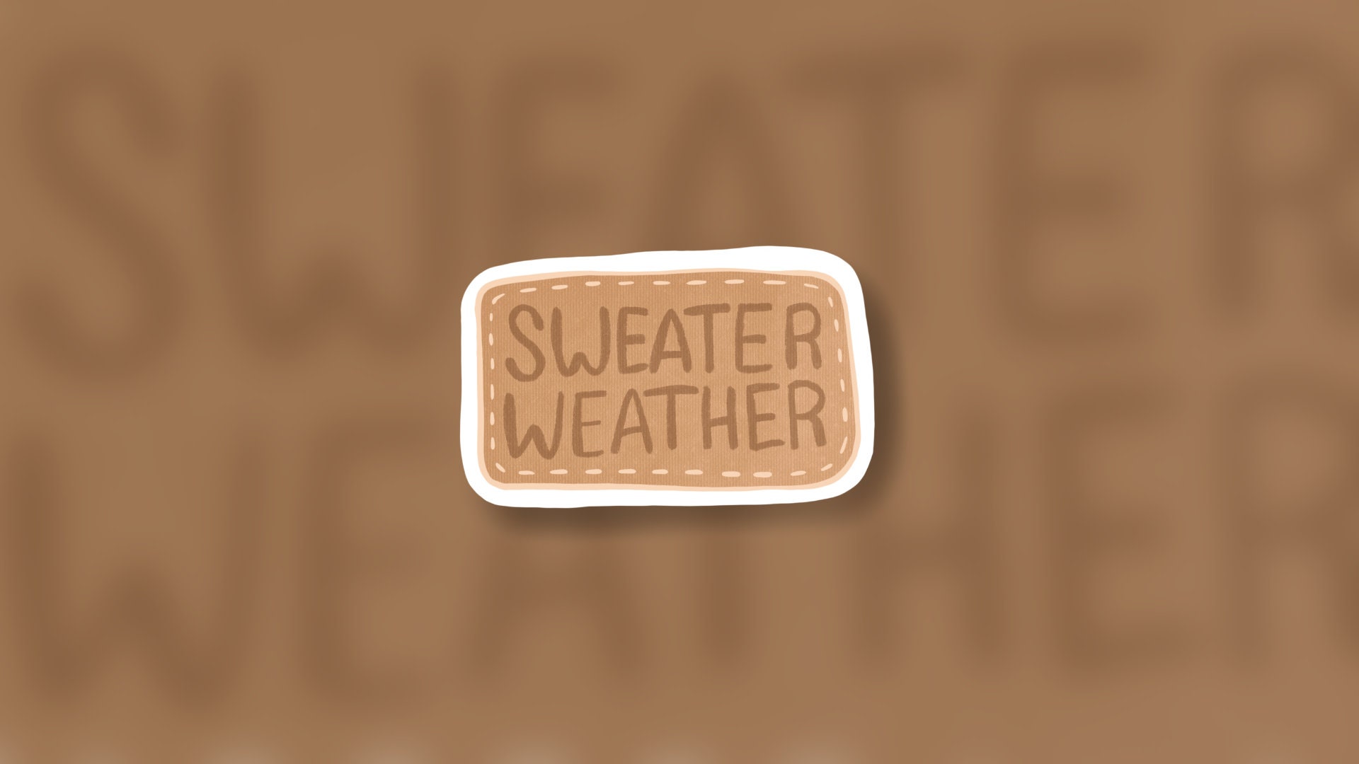 Sweater Weather Sticker Comfy Sticker Fall Stickers - Etsy UK