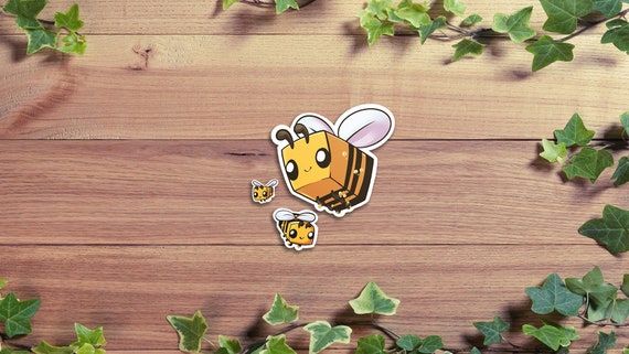 Minecraft Bees Sticker Pack Minecraft Sticker Minecraft - Etsy