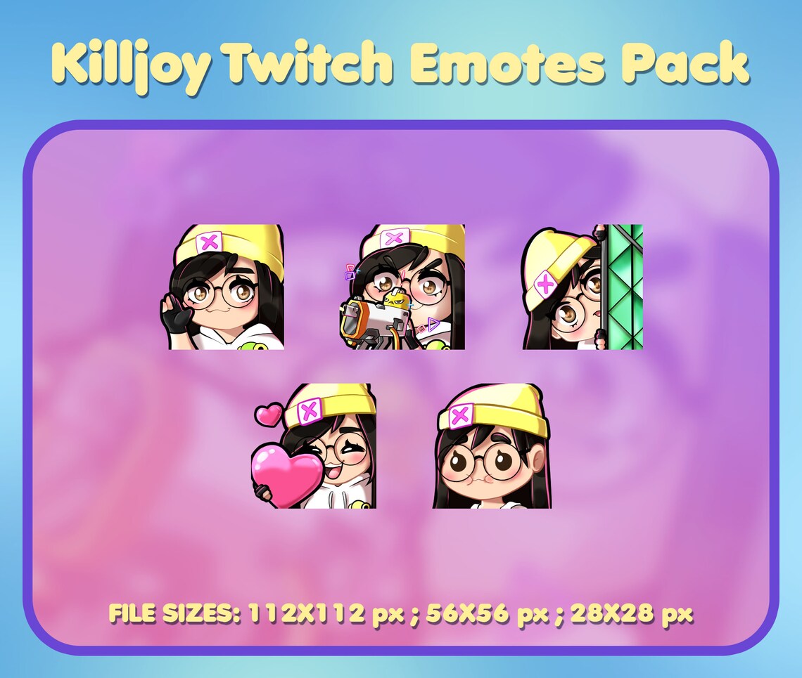 Killjoy Twitch Discord Emote Pack Valorant Inspired Emotes - Etsy