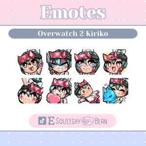 Overwatch 2 Kiriko Inspired Twitch Emotes | Digital Download | Cute ...