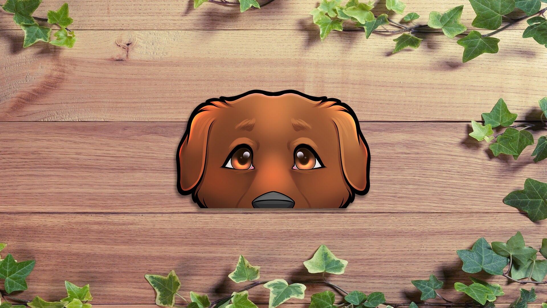 Cute Golden Retriever Peeker Sticker | Labrador | Lab | Retriever | Car ...