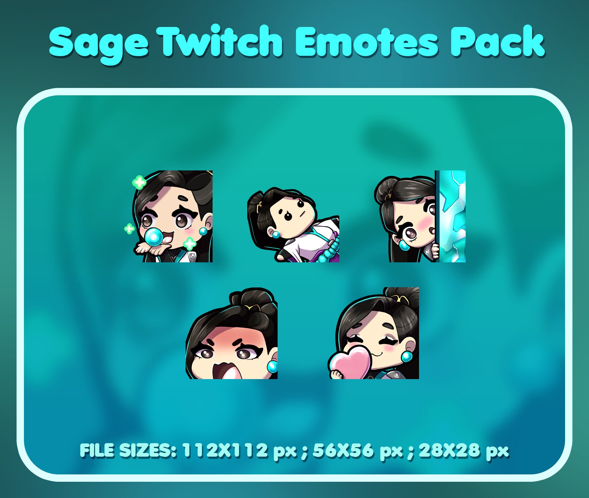 Sage Twitch Discord Emote Pack Valorant Inspired Emotes - Etsy Norway