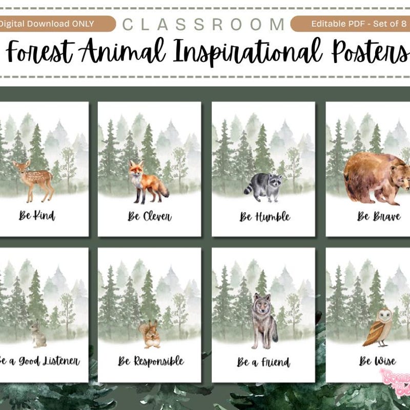 Woodland Classroom - Etsy